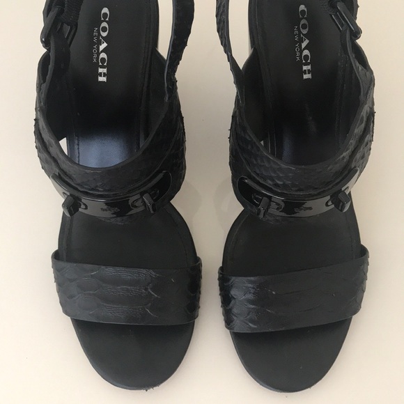 Coach | Shoes | Coach Block Heel Sandals | Poshmark